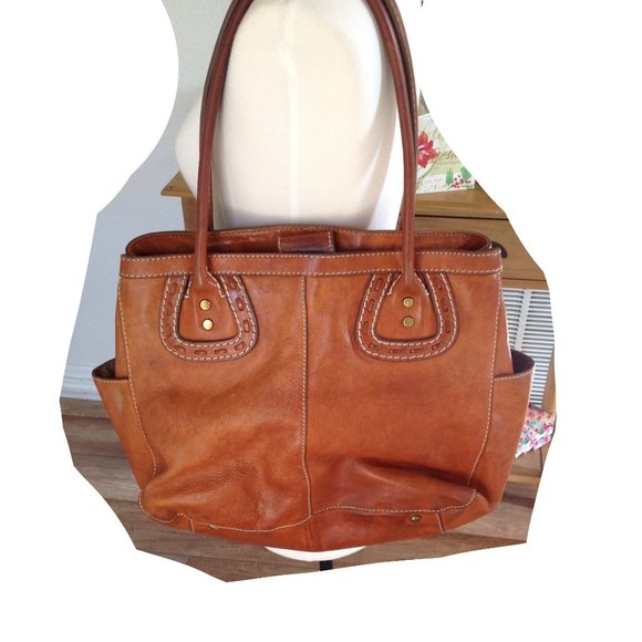 Fossil | Bags | Fossil Cognac Leather Purse | Poshmark